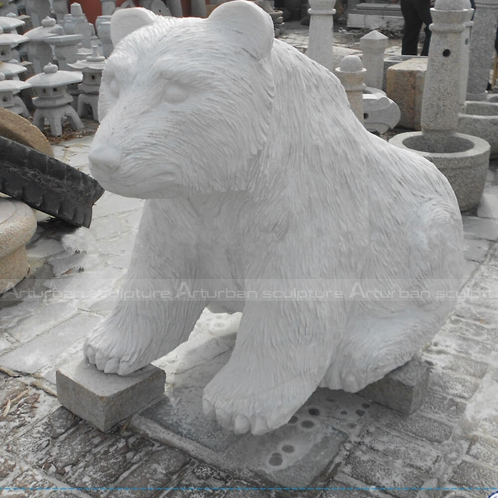 Stone Bear Statue