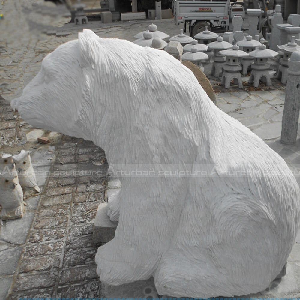 Stone Bear Statue
