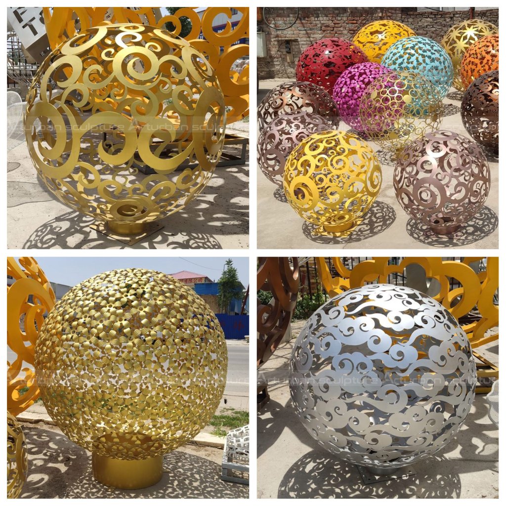 Metal Sphere Sculpture
