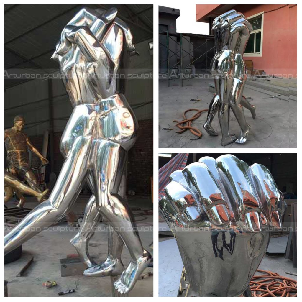 Couple Hugging Statue