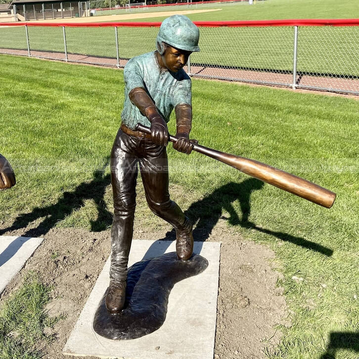Boy Playing Baseball Statue