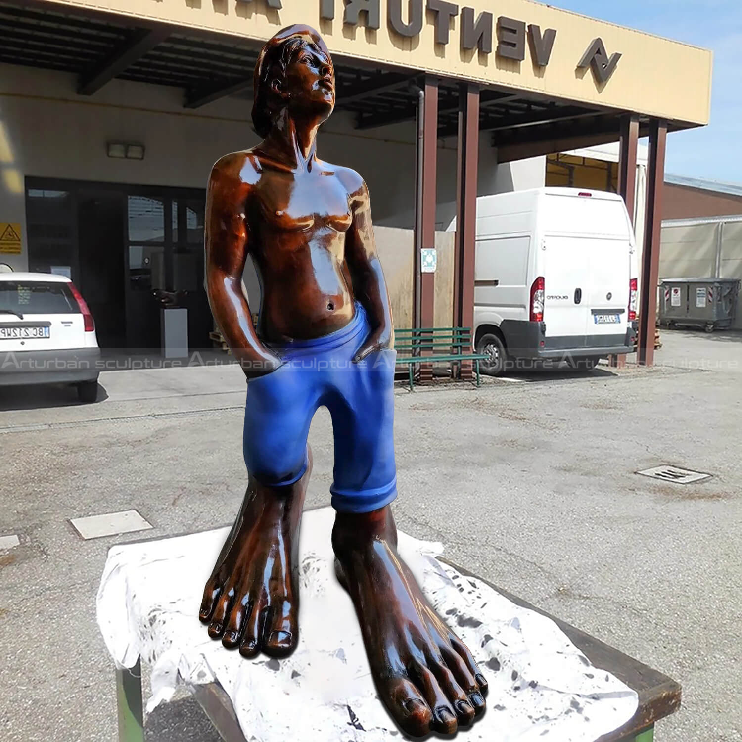 Bronze Boy Statue for Sale