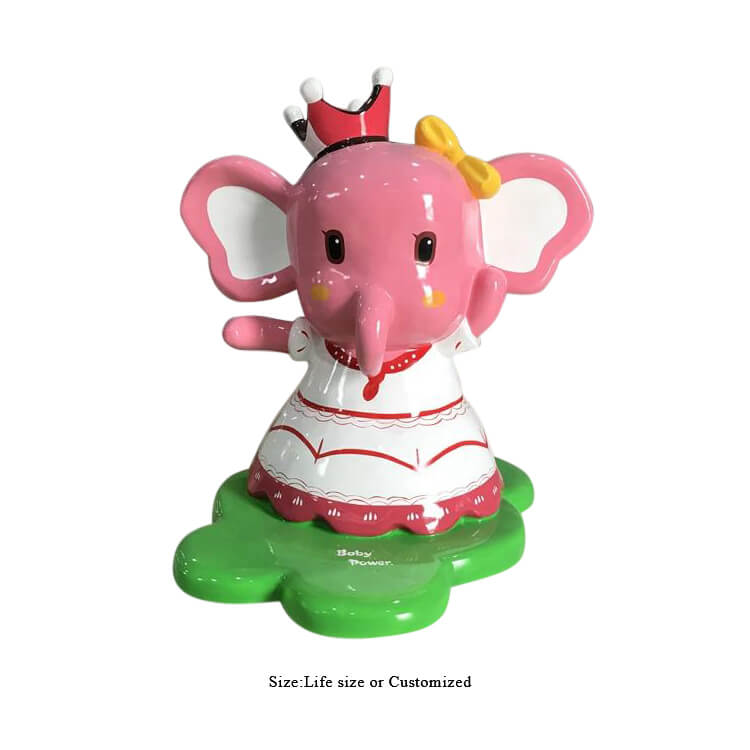 Pink Elephant Sculpture