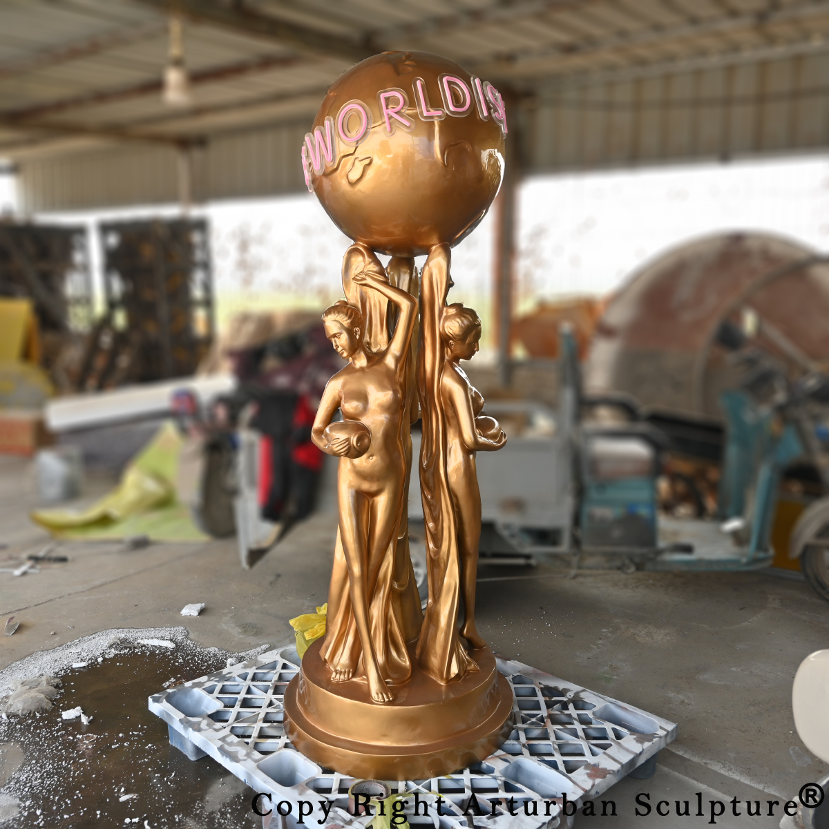 the world is mine scarface statue - Arturban Statue