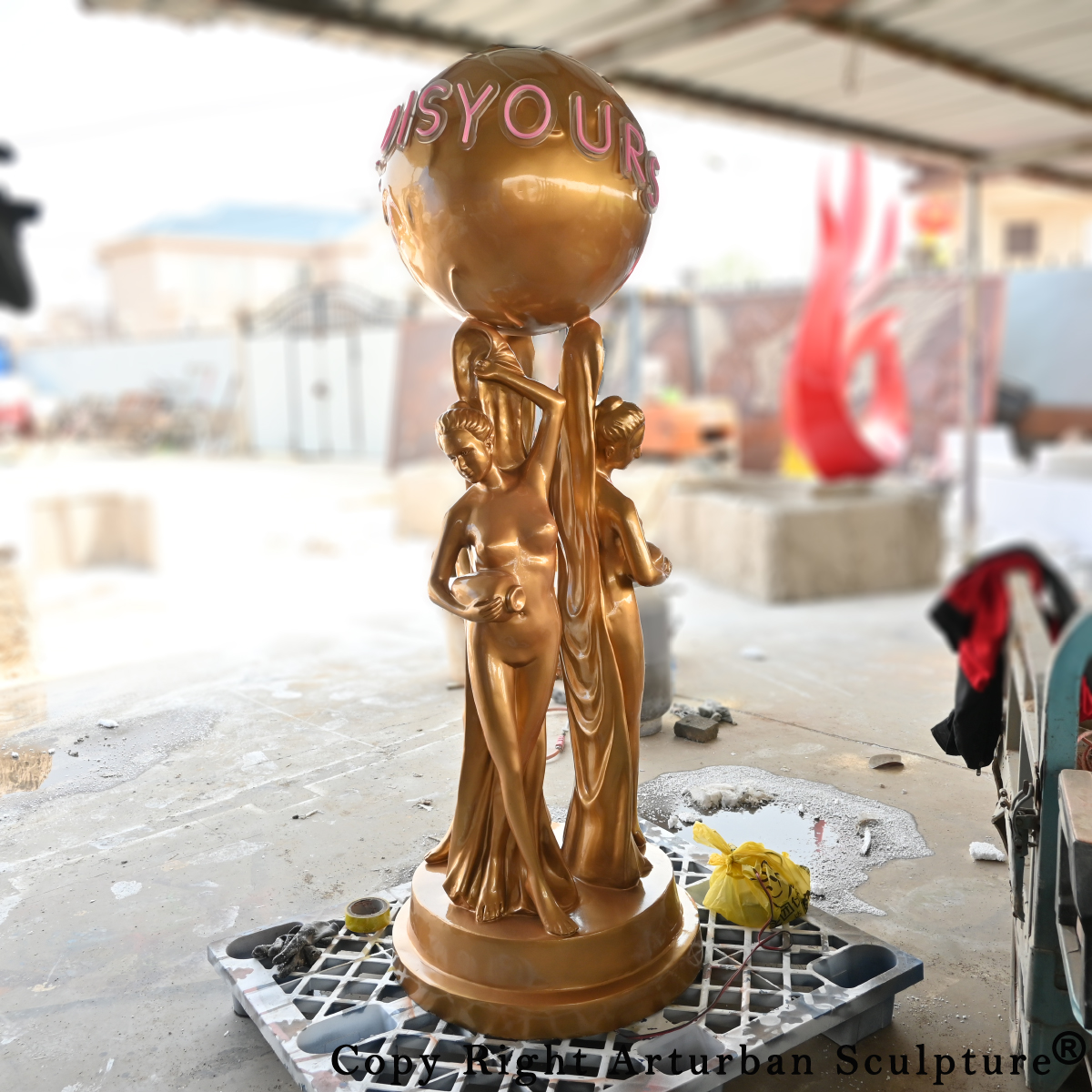 the world is mine scarface statue - Arturban Statue