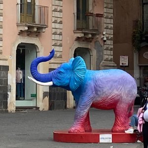 colorful elephant statue - Arturban Statue