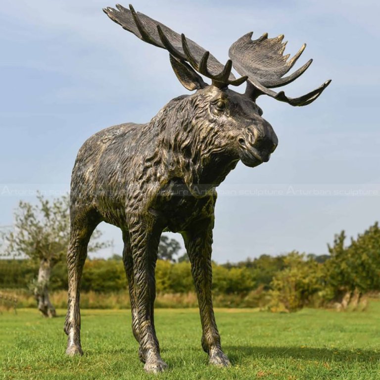 Large Outdoor Moose Statue - Arturban Statue