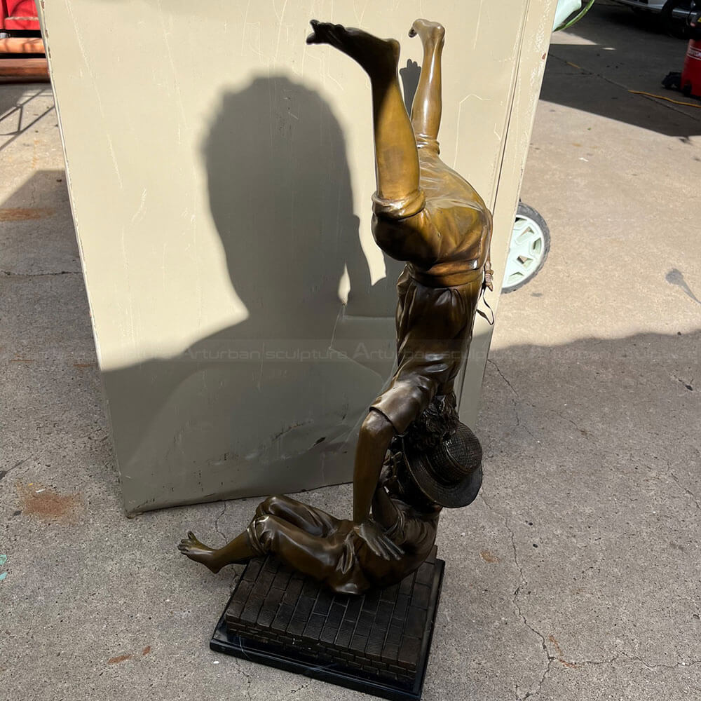 Bronze Kids Playing Statue - Arturban Statue