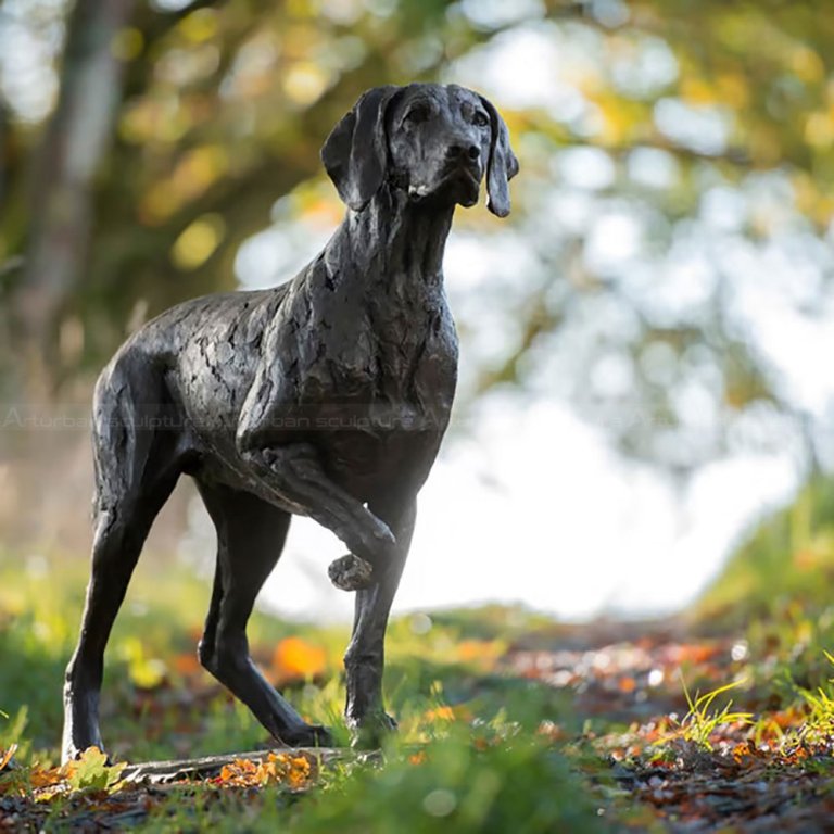 German Shorthaired Pointer Bronze Sculpture - Arturban Statue