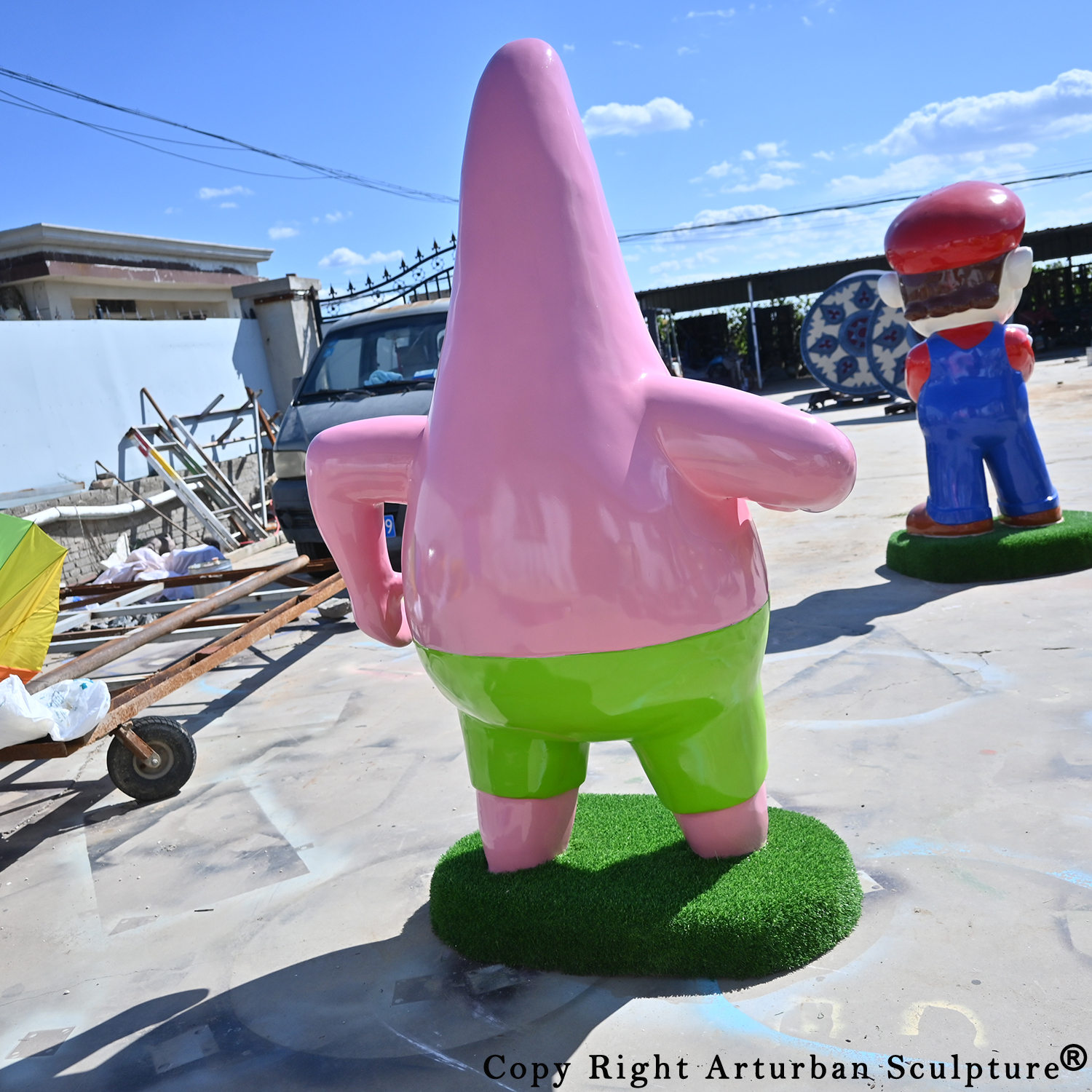 Patrick Star Sculpture - Arturban Statue