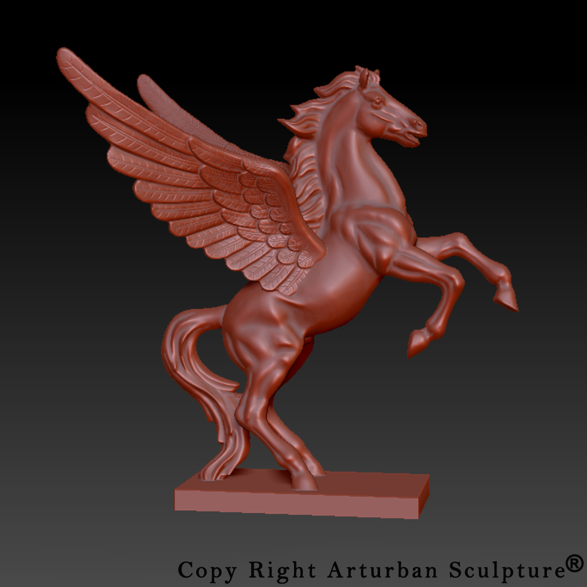 White Pegasus Statue , White Horse Statue with Wings - Arturban Statue