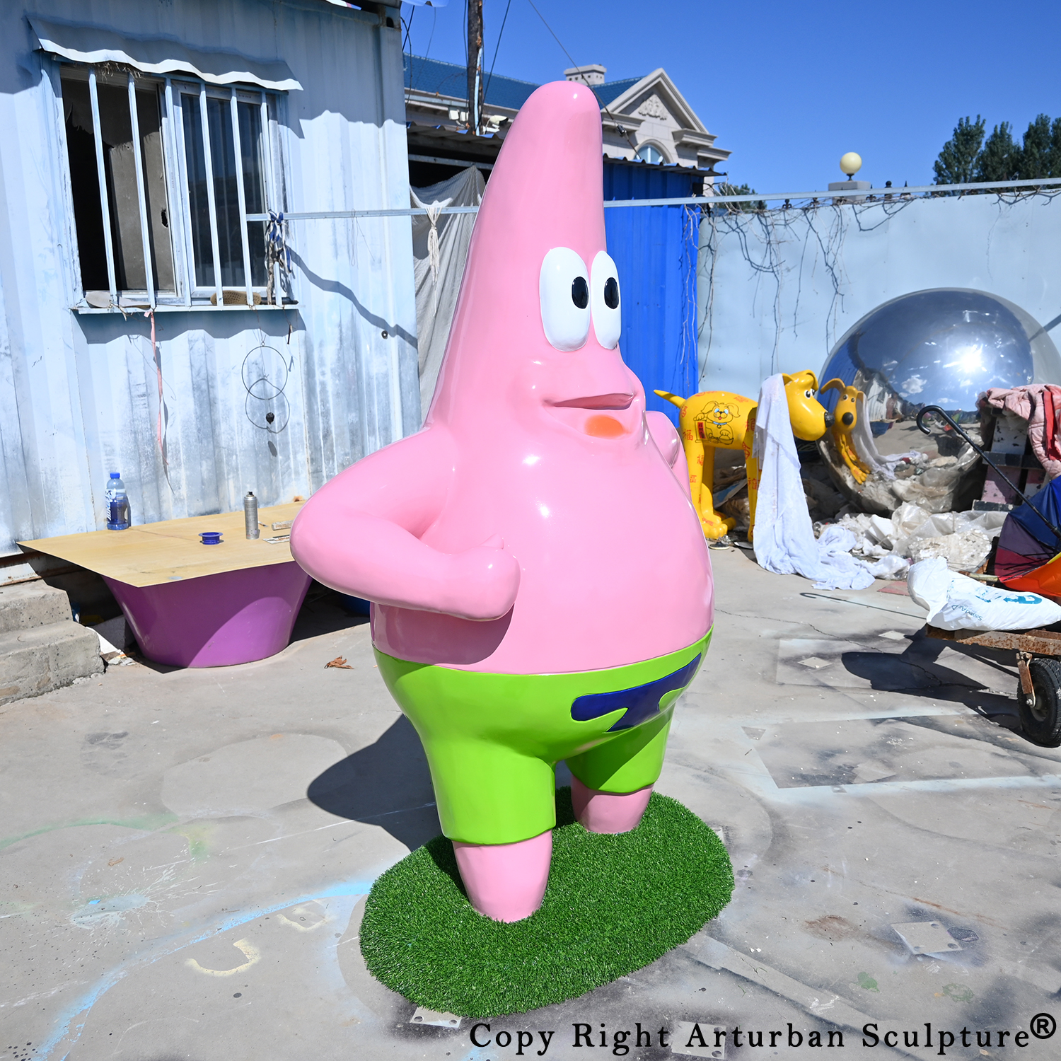 Patrick Star Sculpture - Arturban Statue