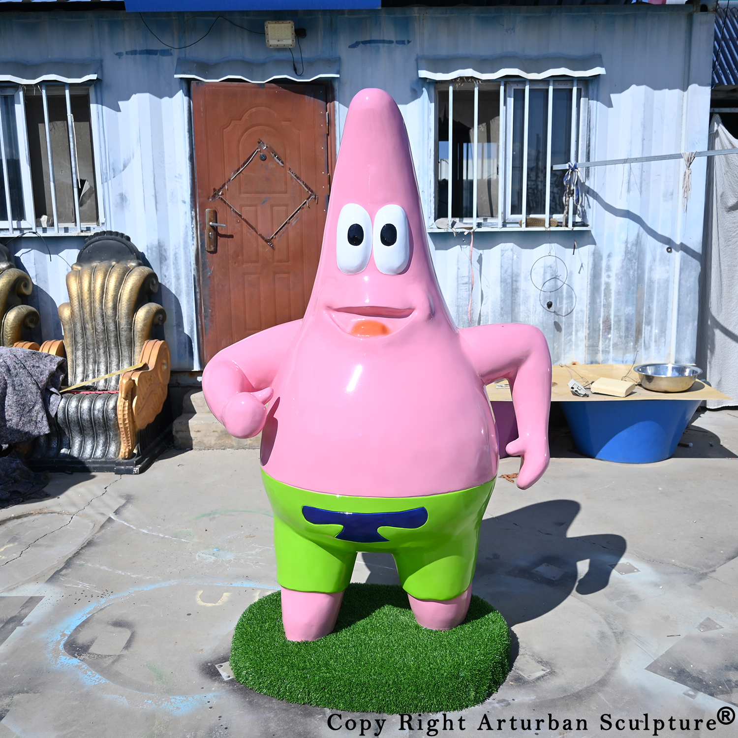 Patrick Star Sculpture - Arturban Statue