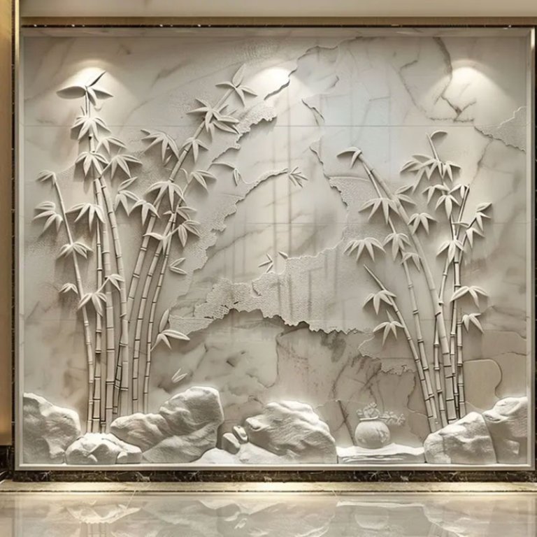 Bamboo Forest Wall Art Relief - Arturban Statue