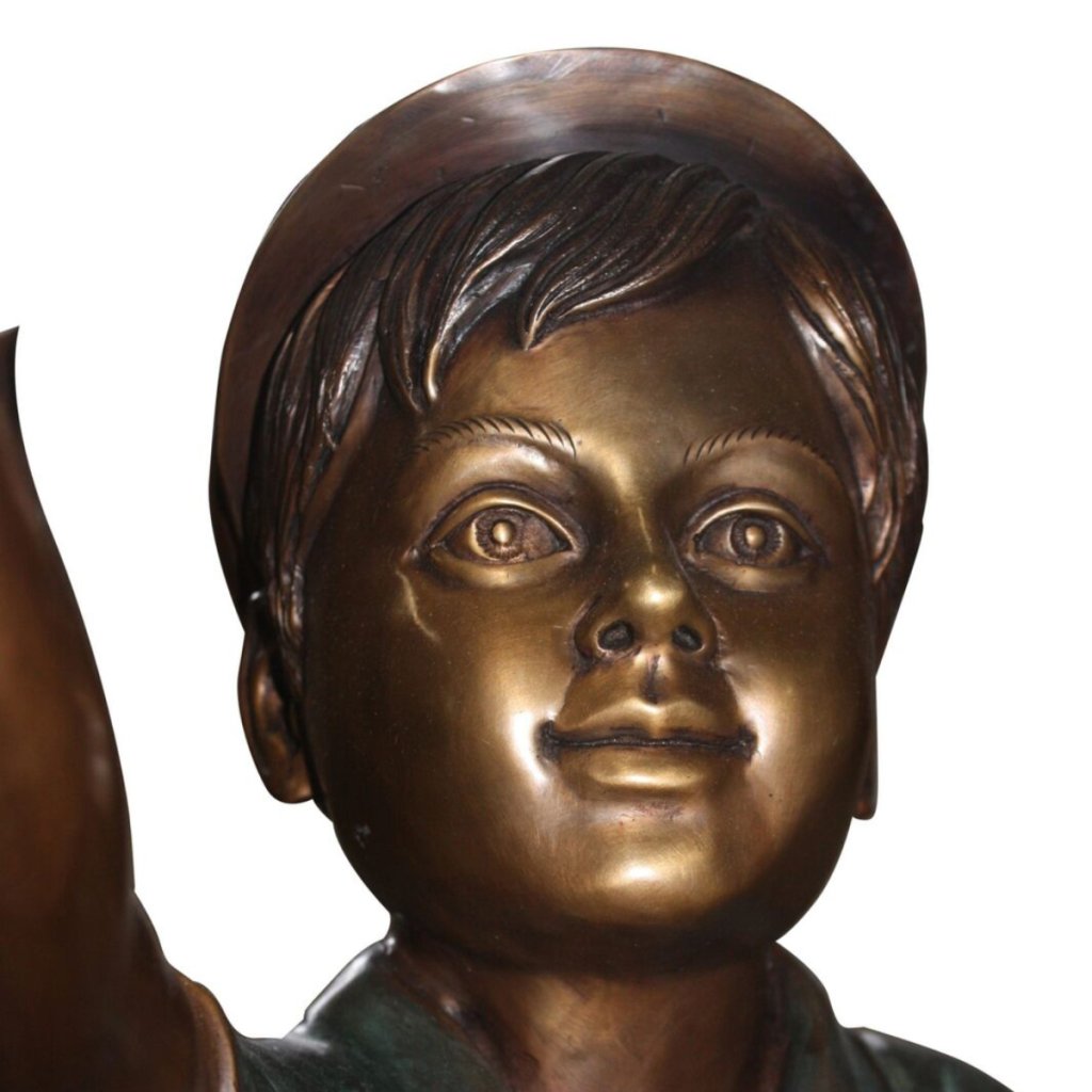 Boy Putting Card in Mailbox Statue - Arturban Statue