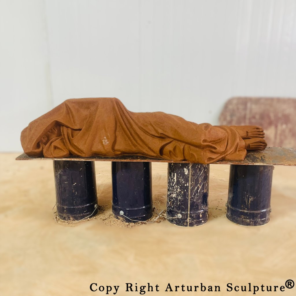 Jesus on Bench Sculpture - Arturban Statue