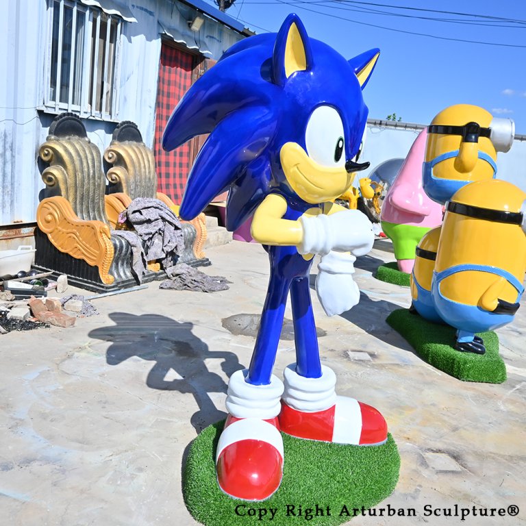 Life Size Sonic Statue for Sale - Arturban Statue