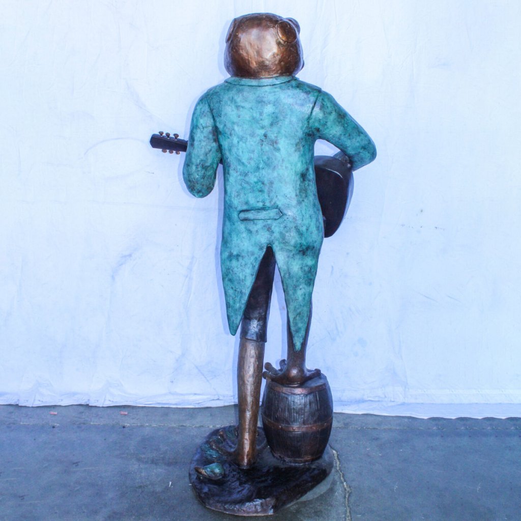 Musical Frog Statues, Frog Palying Guitar Statue - Arturban Statue