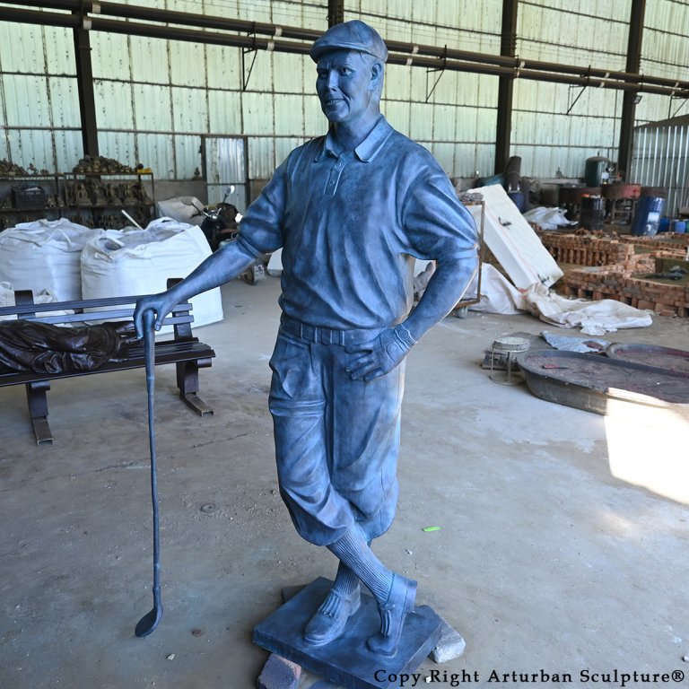 Bronze golf sculpture, Arnold Palmer Statue - Arturban Statue