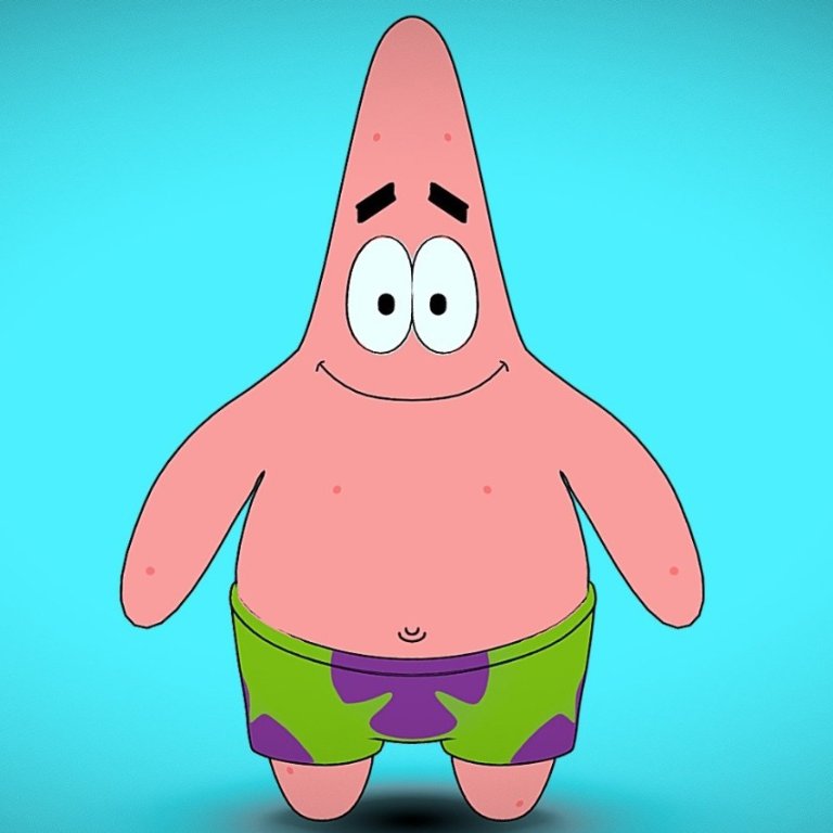 Patrick Star Sculpture - Arturban Statue