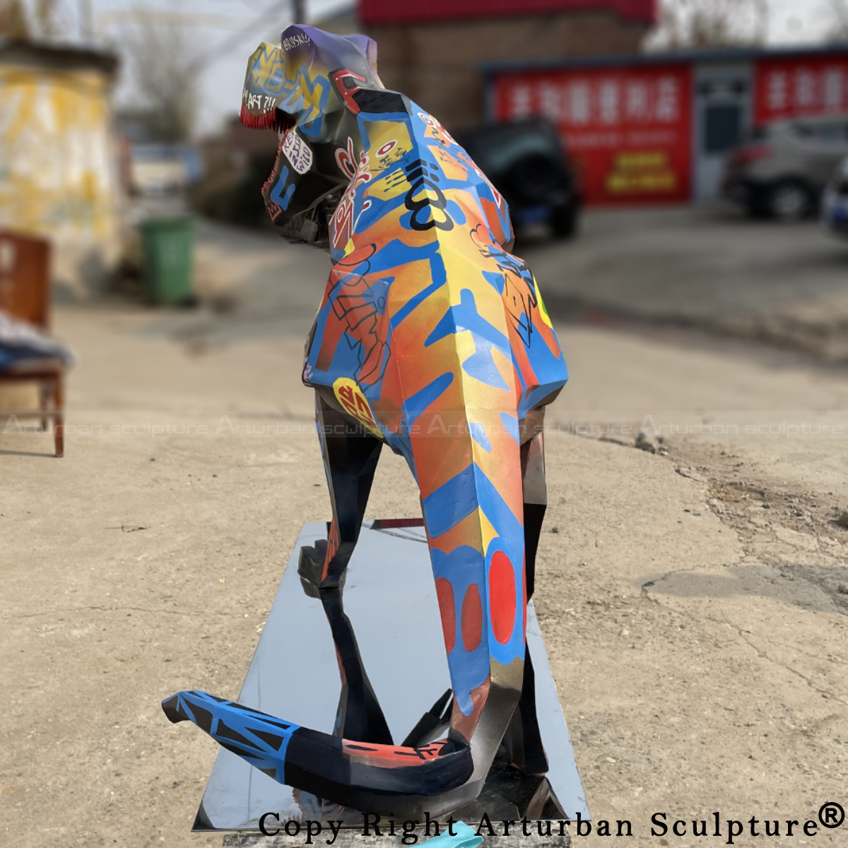 Richard Orlinski T Rex - Arturban Statue