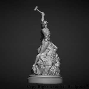 Self Made Man Bobbie Carlyle - Arturban Statue