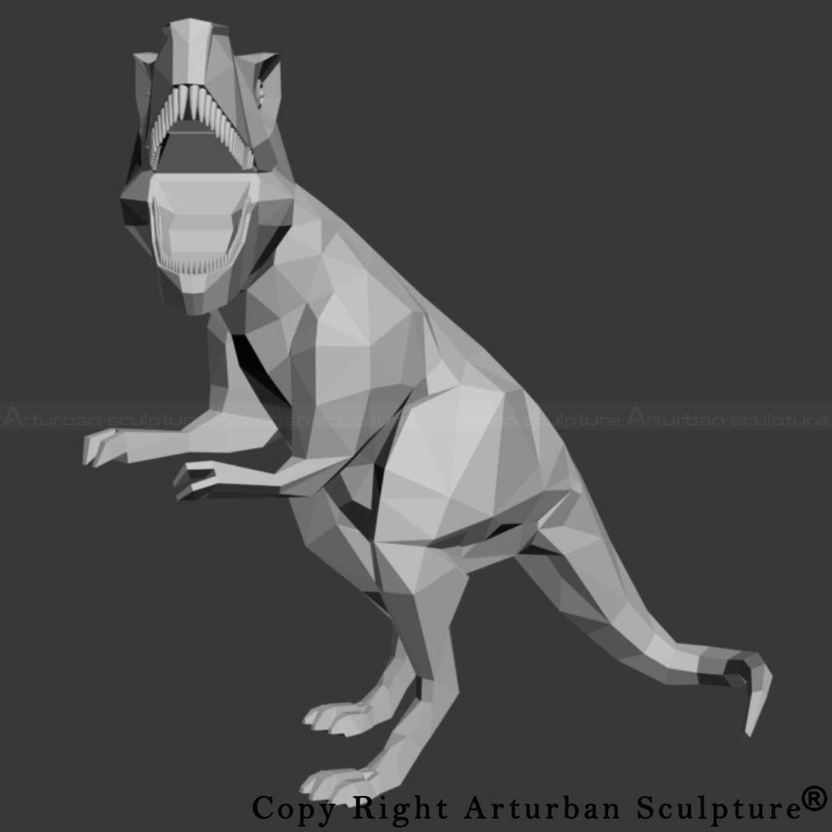 Richard Orlinski T Rex - Arturban Statue