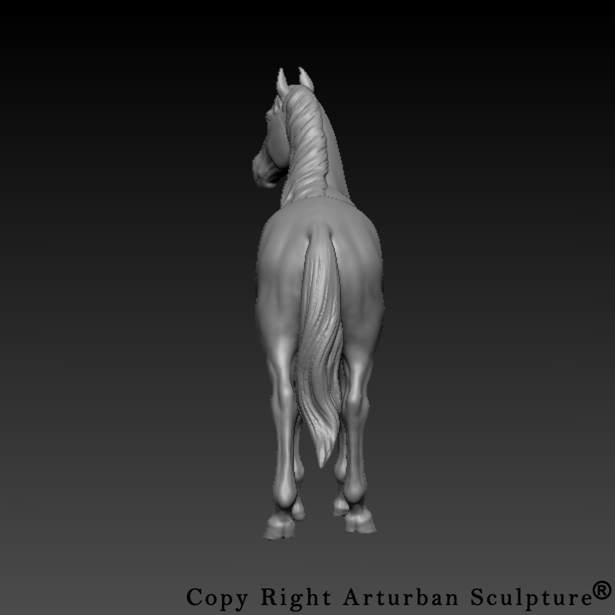 Painted Horse Statue - Arturban Statue