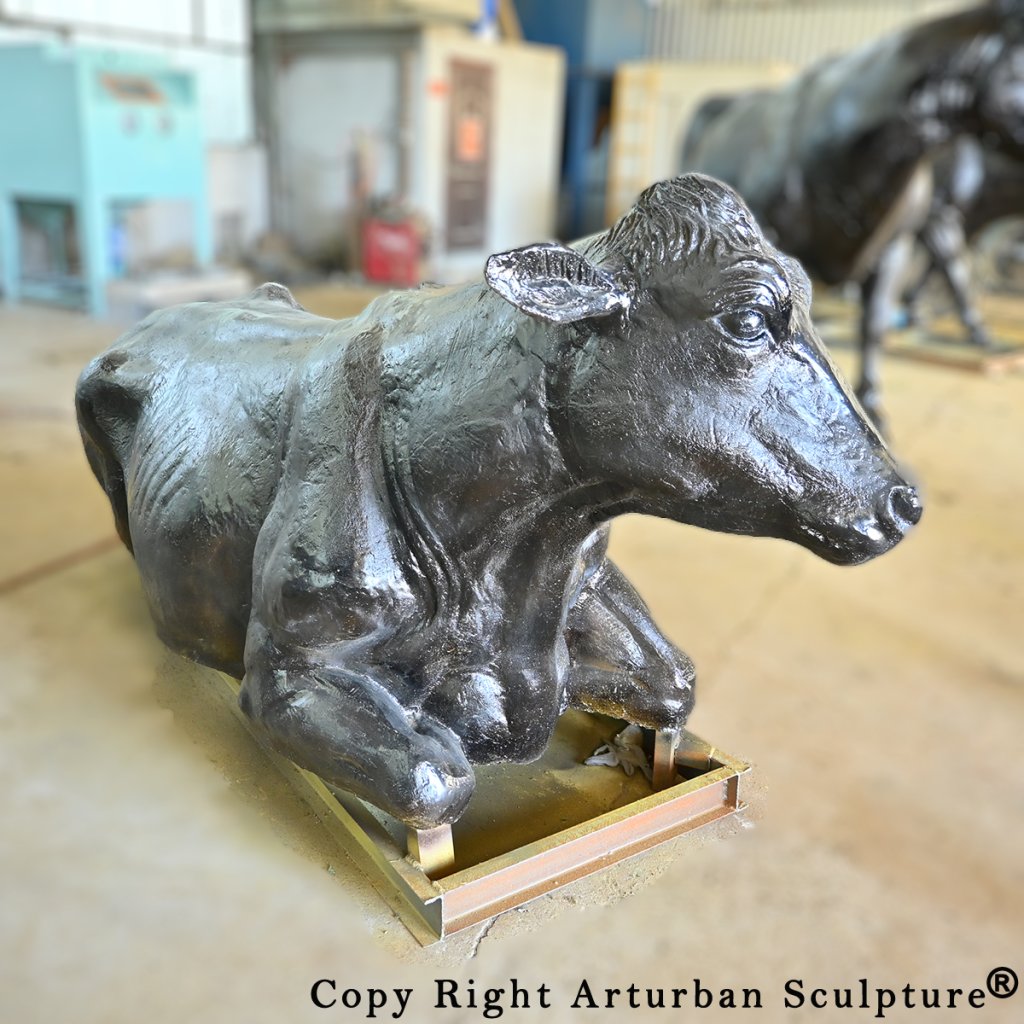 Cow Bronze Statue - Arturban Statue