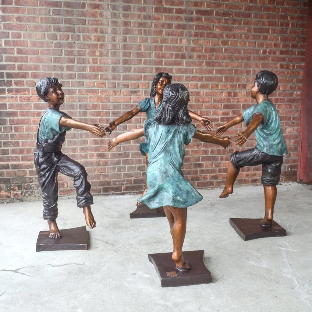 Dancing Kids Statue - Arturban Statue