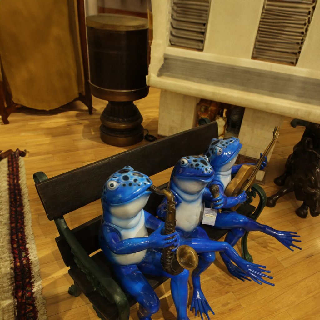 Frog Band Garden Ornaments - Arturban Statue