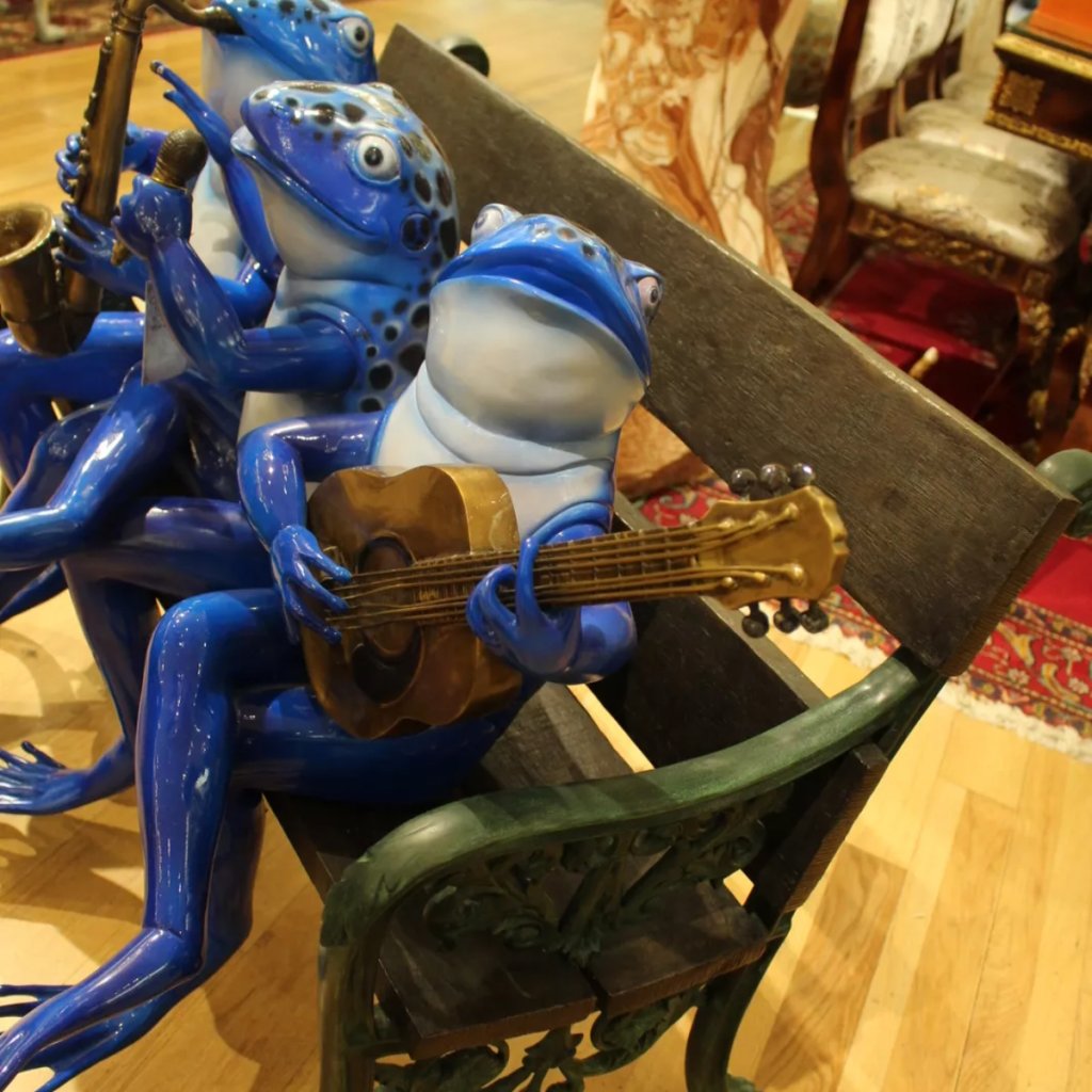 Frog Band Garden Ornaments - Arturban Statue