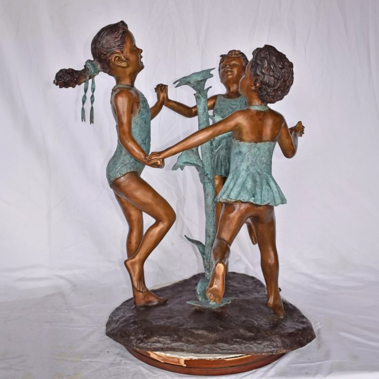 Girls Dancing Statue Outdoor - Arturban Statue