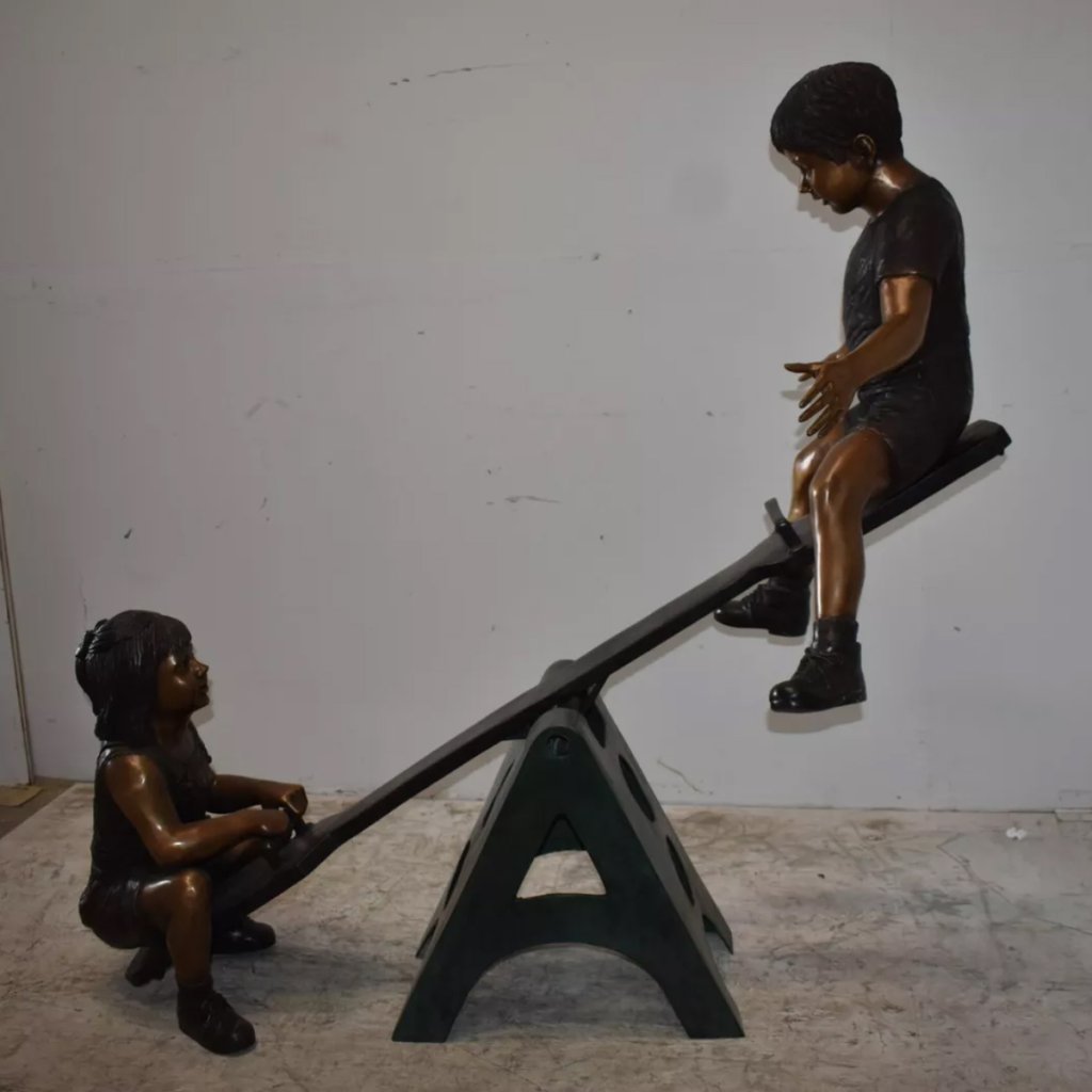 Kids Playing Sculpture - Arturban Statue