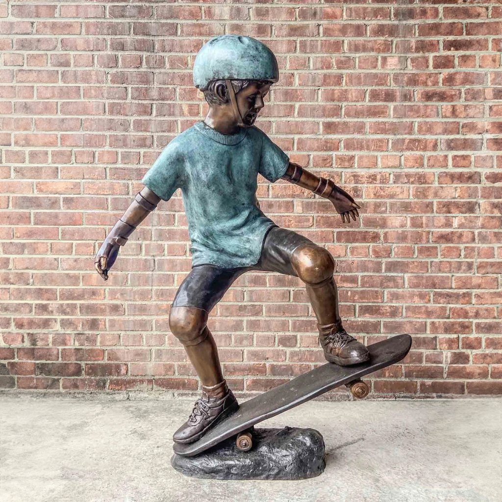 Skateboarding Boy Statue - Arturban Statue