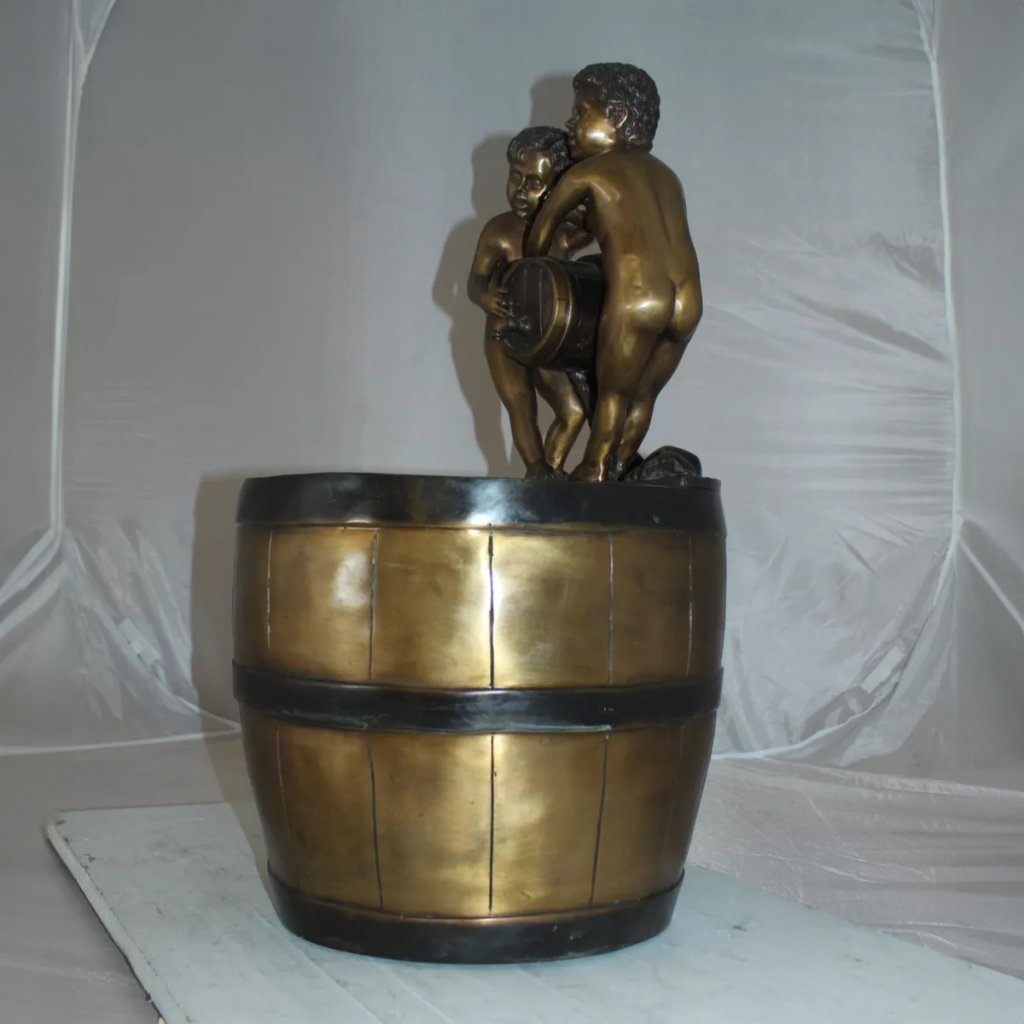 Two Boys on a Bucket Statue - Arturban Statue