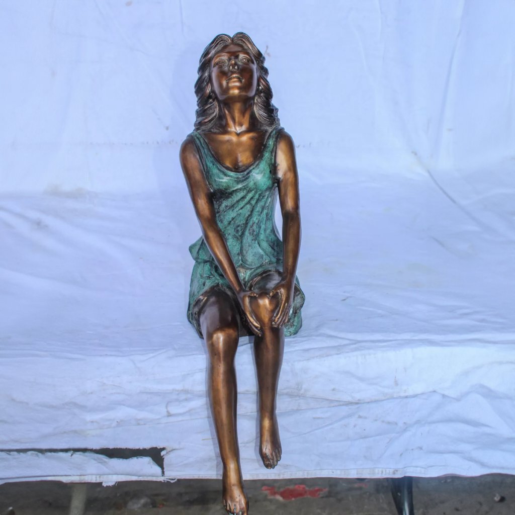 Woman Sitting Sculpture - Arturban Statue