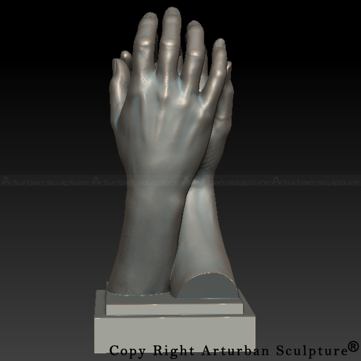 Auguste Rodin Hands Sculpture - Arturban Statue