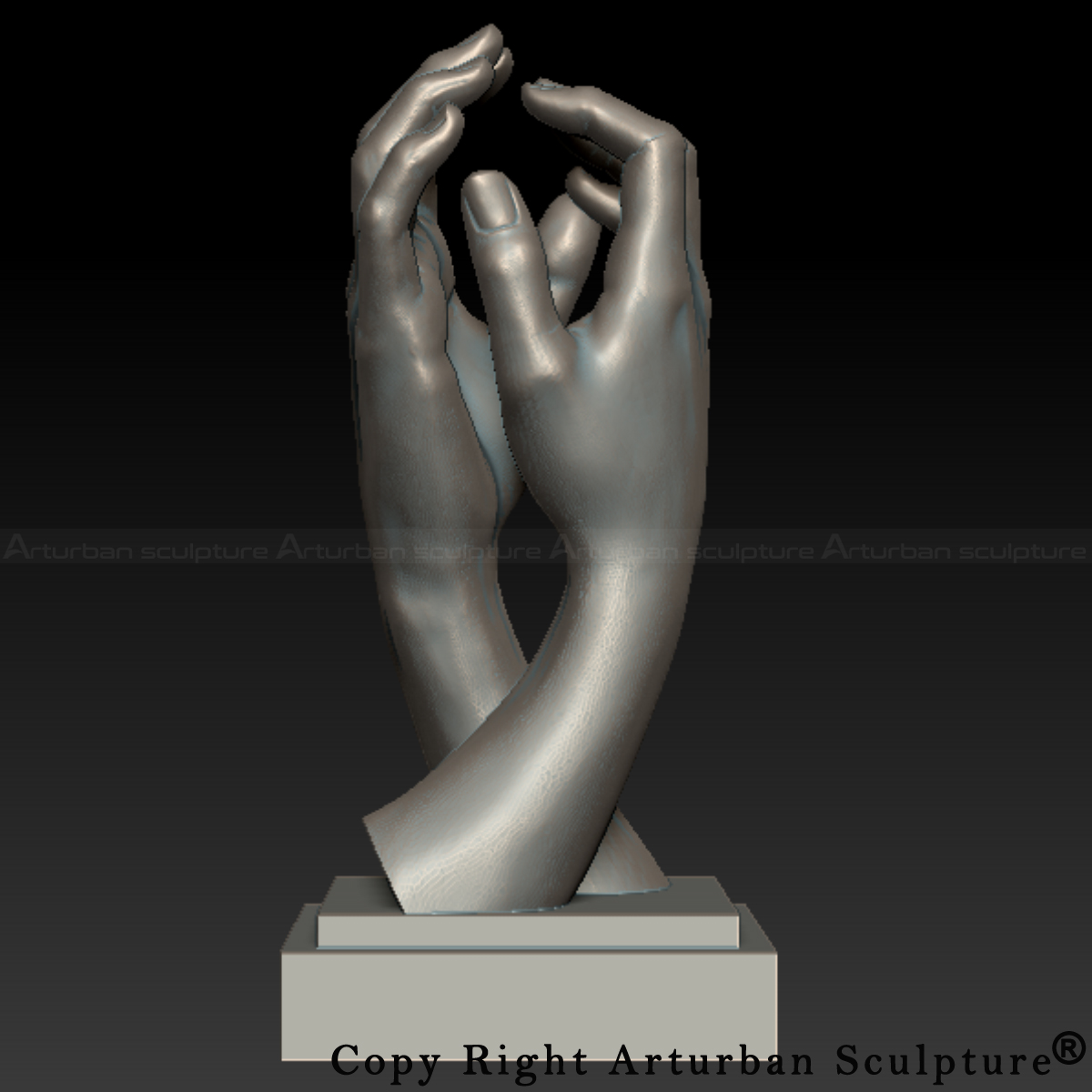 Auguste Rodin Hands Sculpture - Arturban Statue