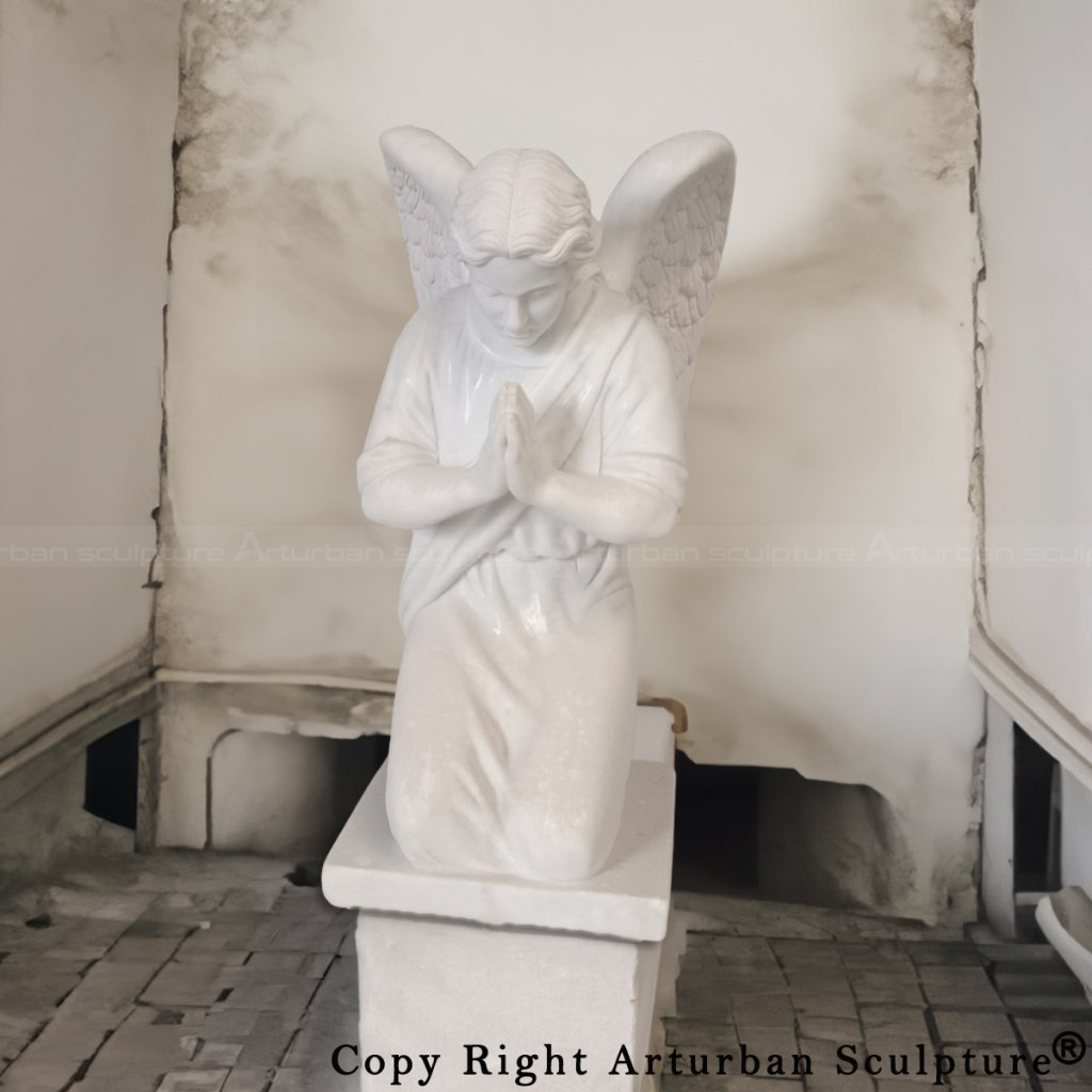 Kneeling Angel Garden Statue - Arturban Statue
