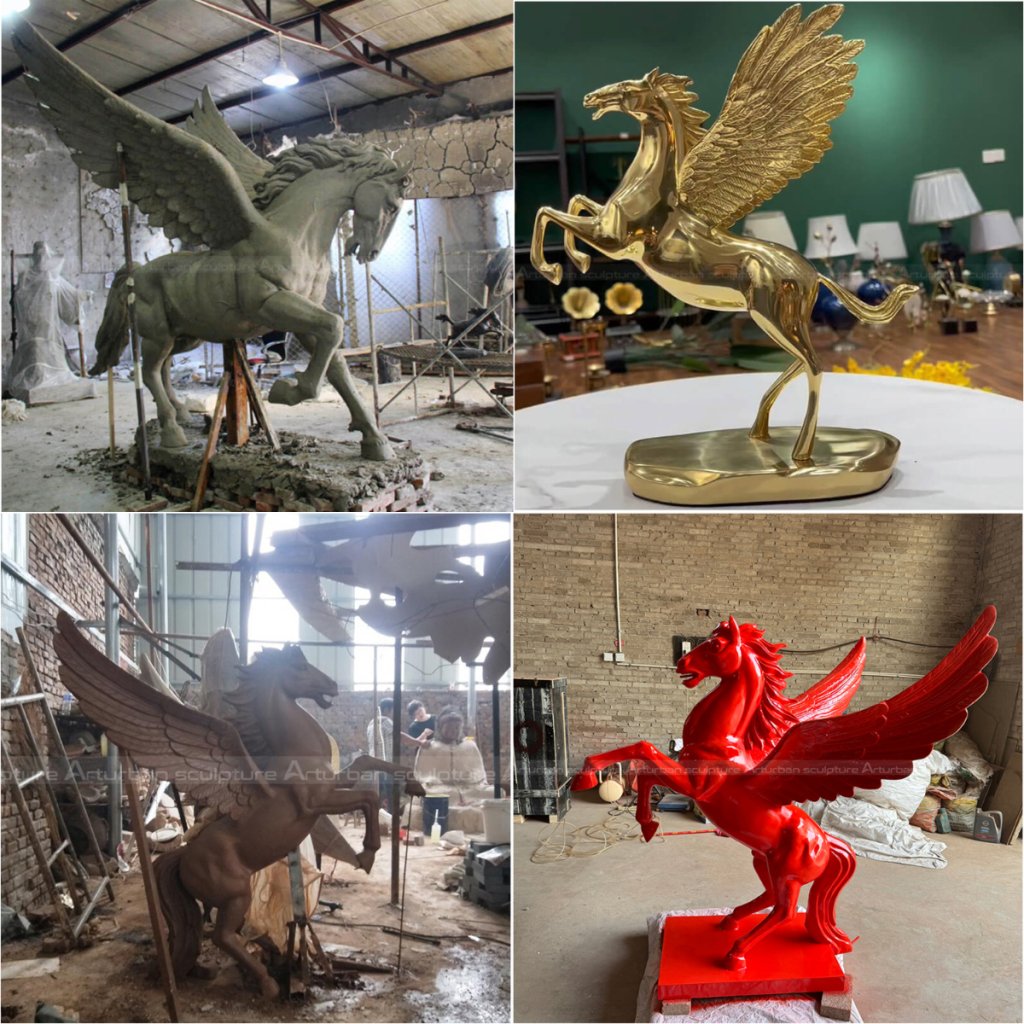 Red Pegasus Statue - Arturban Statue