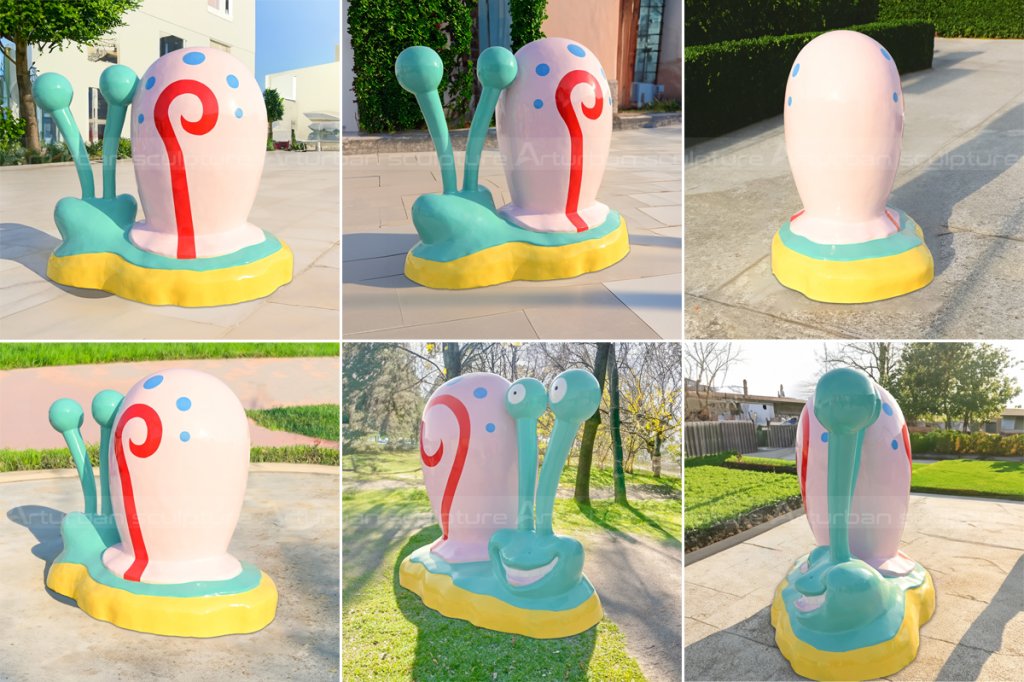 Spongebob Gary Snail Sculpture - Arturban Statue