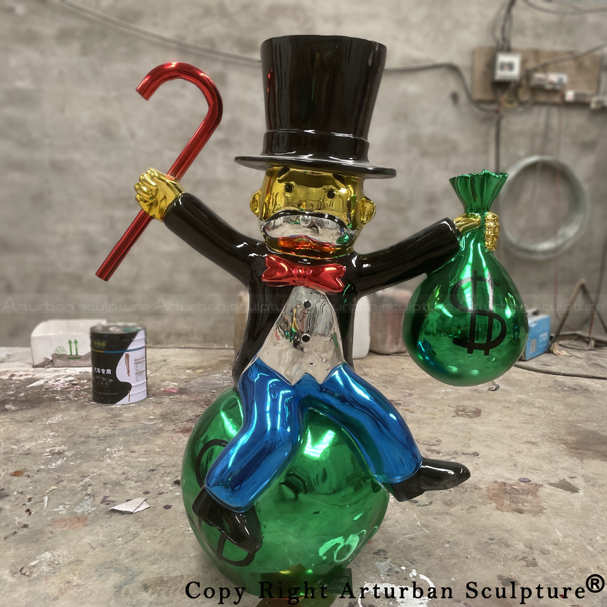 Monopoly Man Statue - Arturban Statue