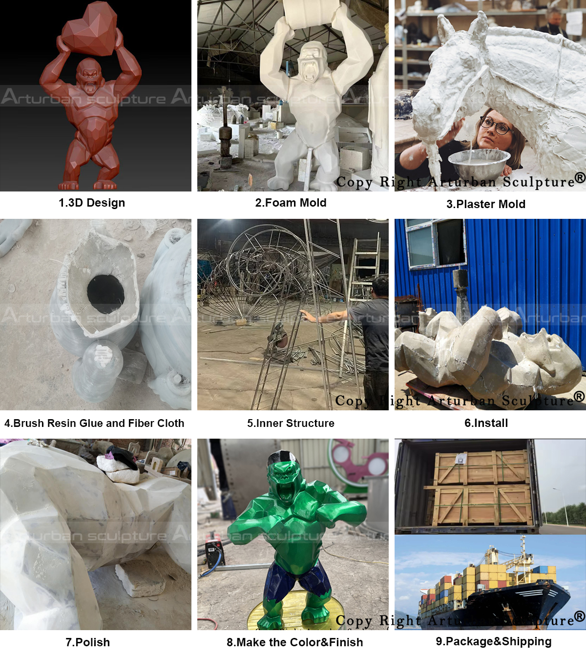 Hulk King Kong - Arturban Statue