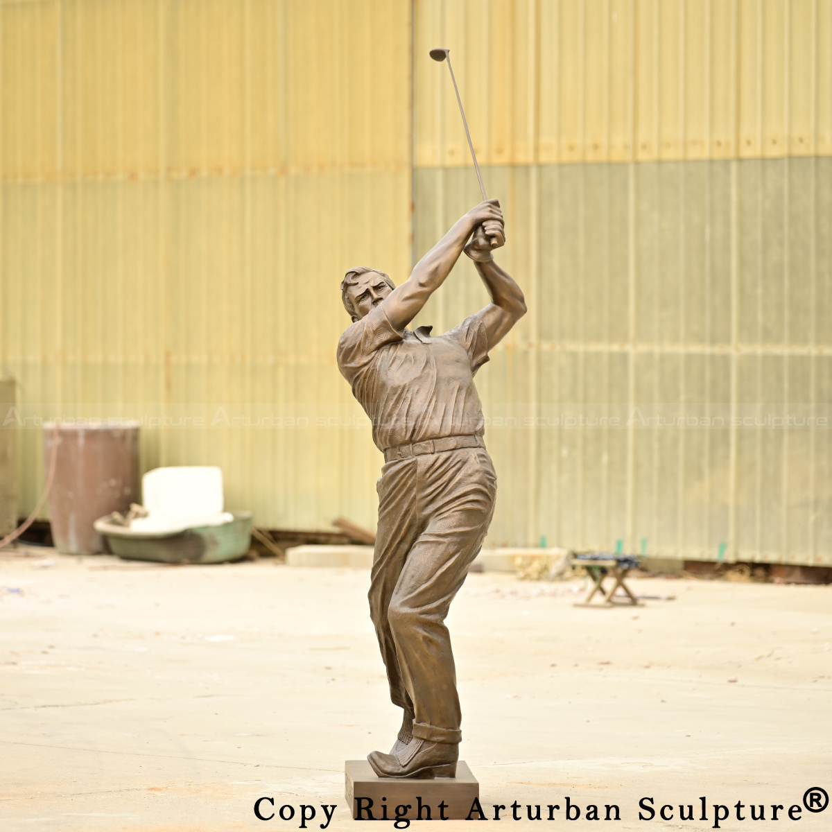 Bronze golf sculpture, Arnold Palmer Statue - Arturban Statue