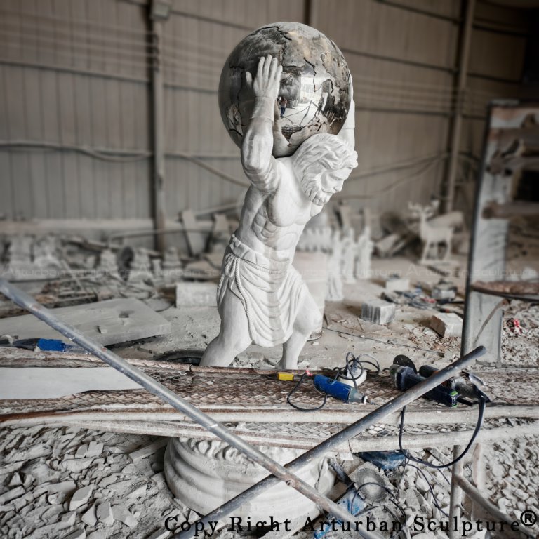 Atlas Greek Mythology Statue,Atlas Holding World Statue - Arturban Statue