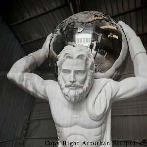 Atlas Greek Mythology Statue,Atlas Holding World Statue - Arturban Statue