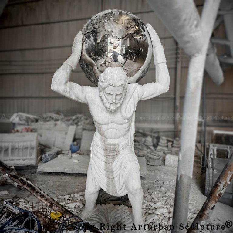 Atlas Greek Mythology Statue,Atlas Holding World Statue - Arturban Statue