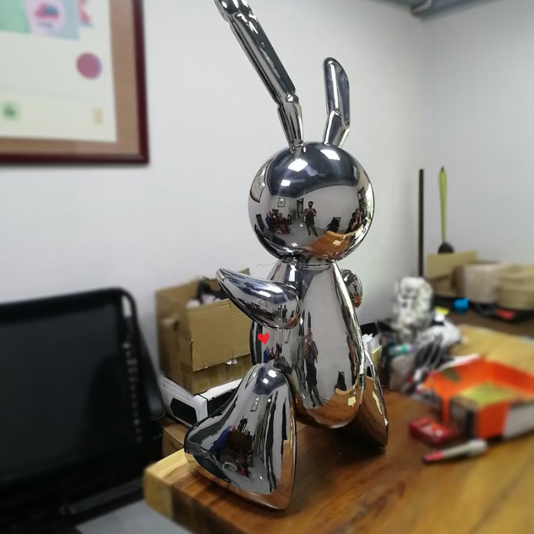 Jeff Koons Bunny Sculpture - Arturban Statue