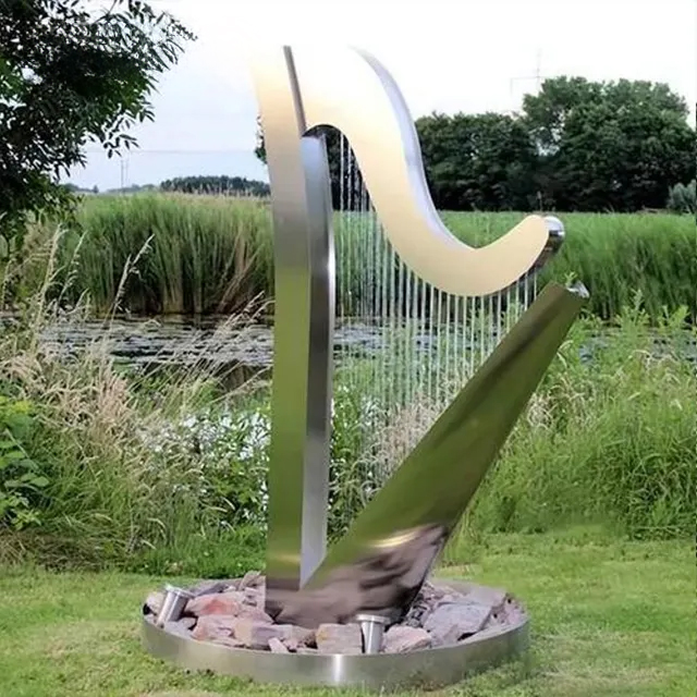 Harp Water Feature - Arturban Statue
